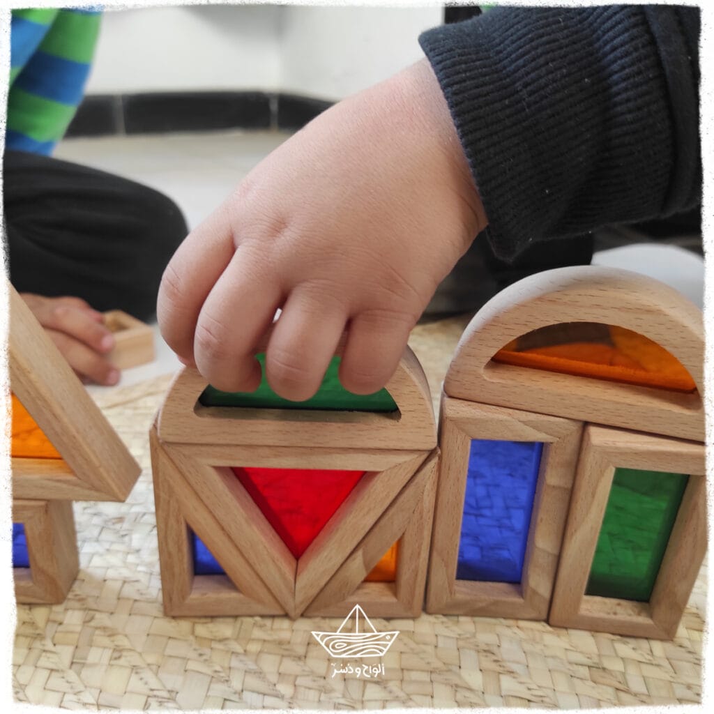 Wooden Sensory Window Stacking Blocks – 24 Pcs - AlwahWDusur Toys ألعاب ...