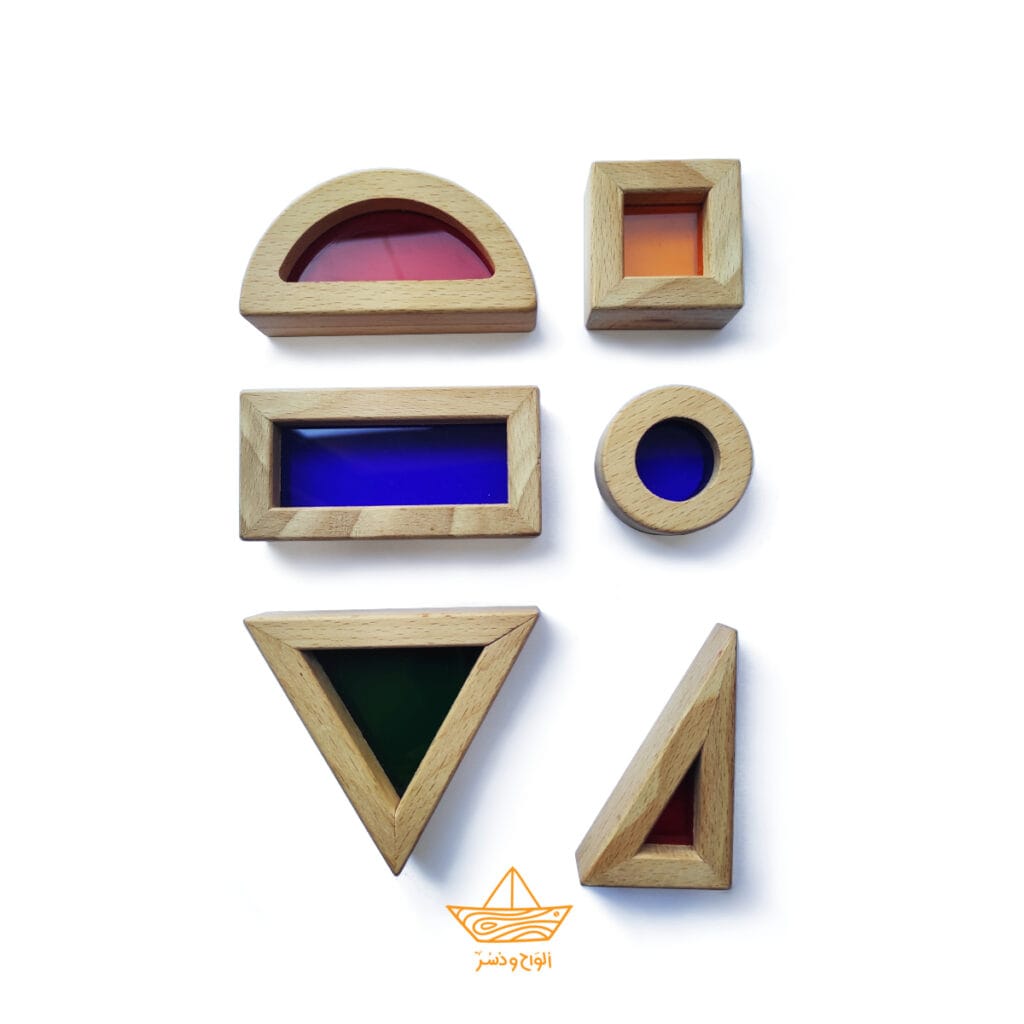 Wooden Sensory Window Stacking Blocks – 24 Pcs - AlwahWDusur Toys ألعاب ...