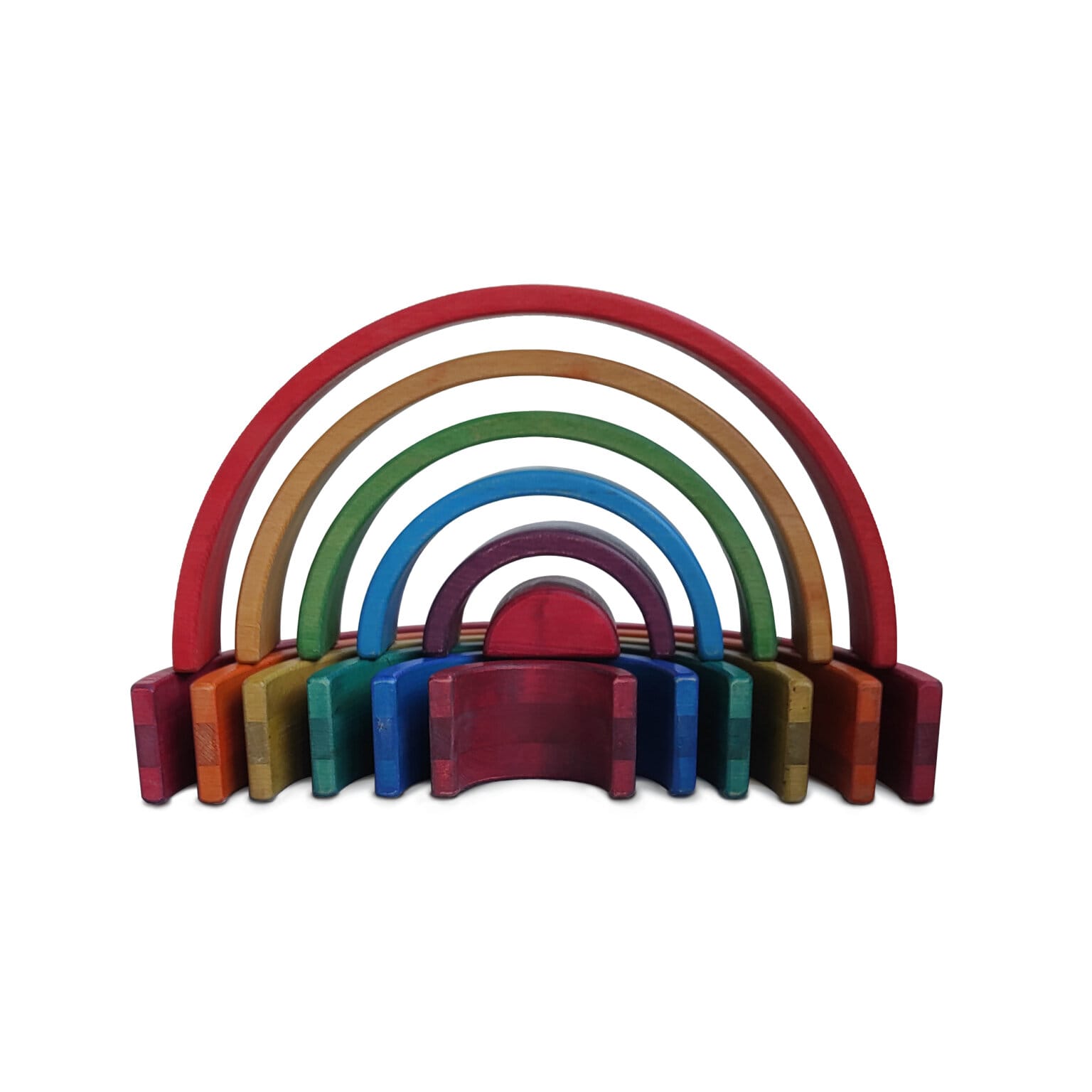 Curvy stacking blocks (12 pieces | Rainbow) - AlwahWDusur Toys ألعاب ...